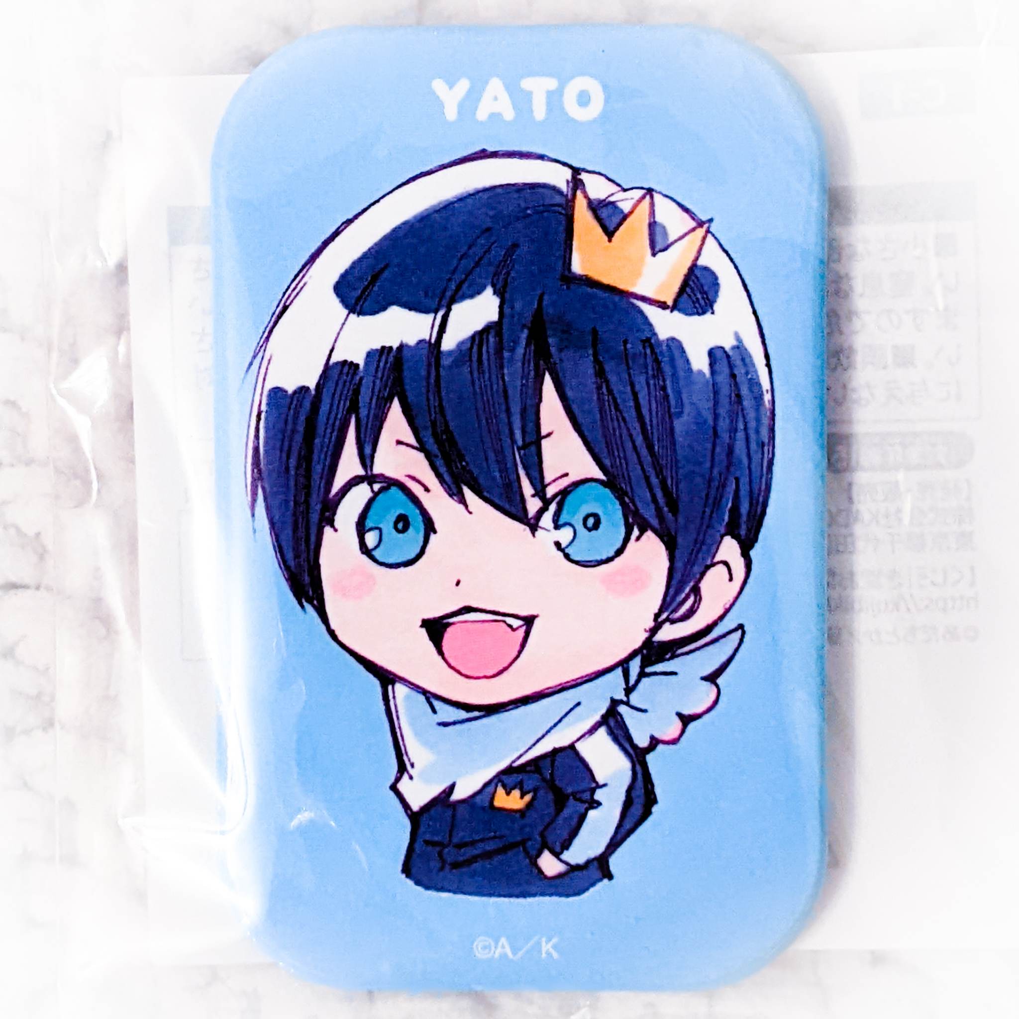 Yato - Noragami Anime Chibi Hikido Kuji Square Pin Badge Button ...