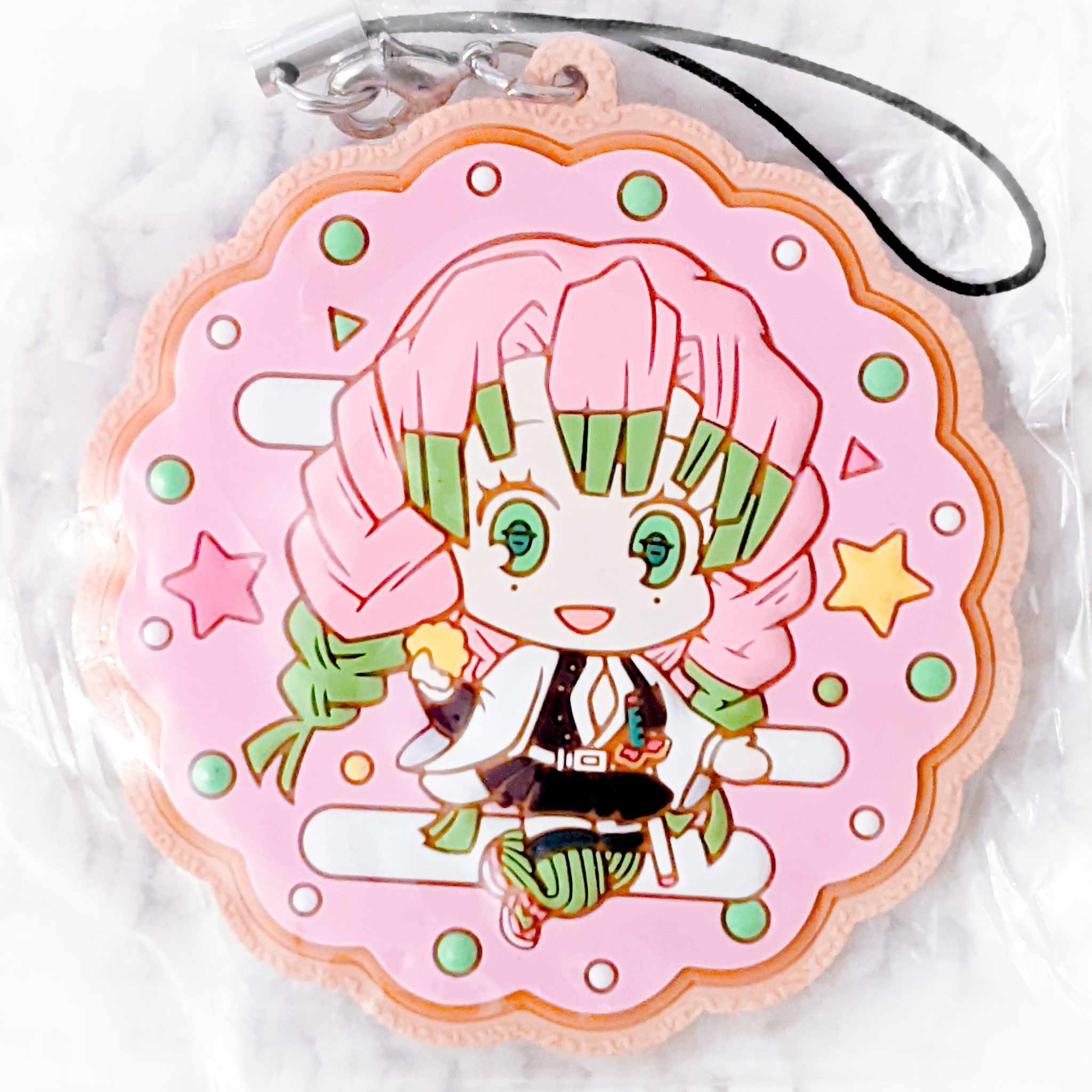 Mitsuri Kanroji - Kimetsu no Yaiba Demon Slayer Cookie Rubber Strap ...