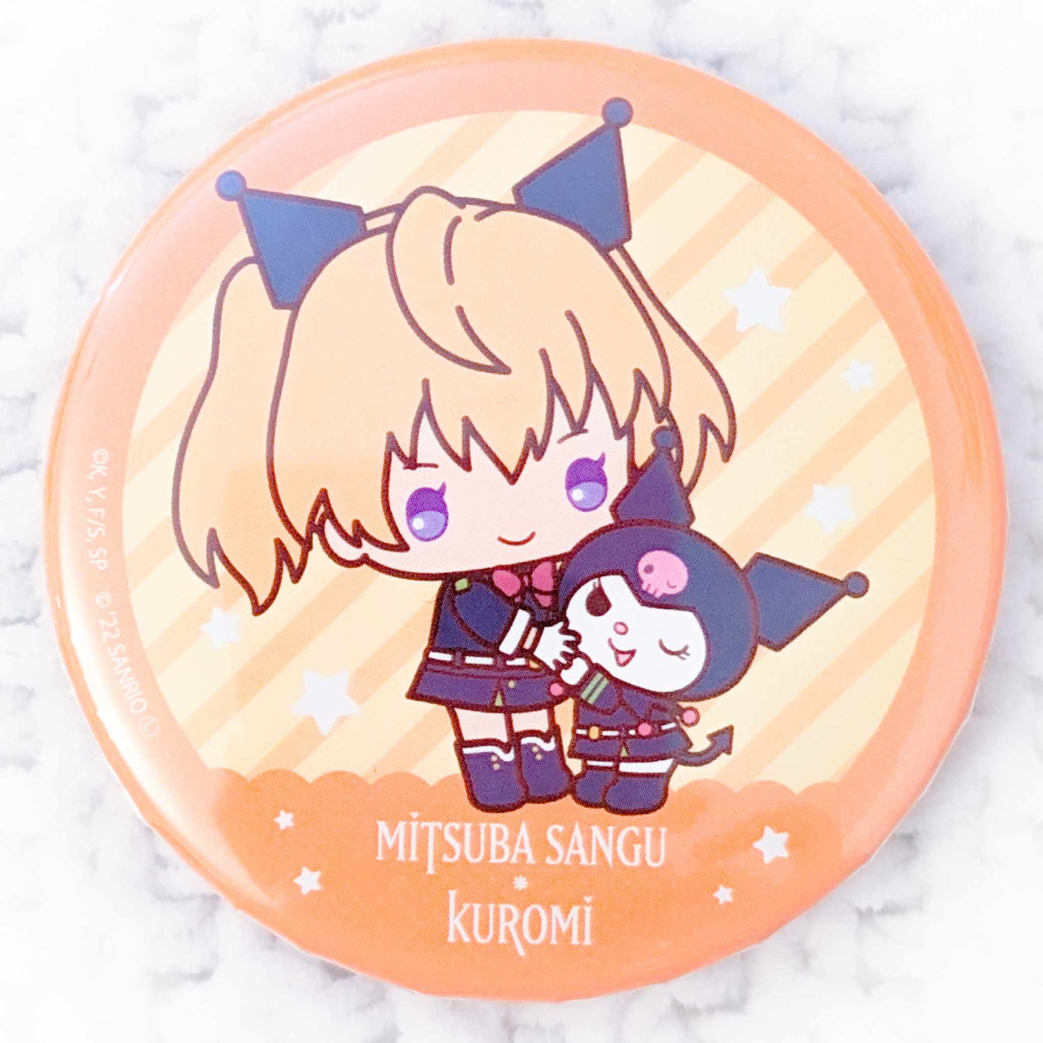 Mitsuba Sangu & Kuromi - Seraph of the End x Sanrio Anime Chibi Pin Ba ...