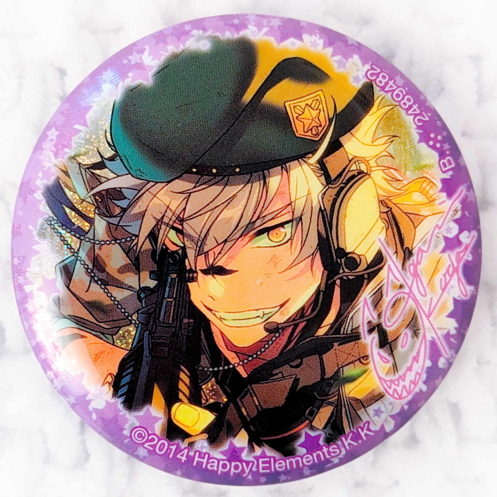 Koga Oogami - Ensemble Stars! UNDEAD Anime Glitter Pin Badge Button ...