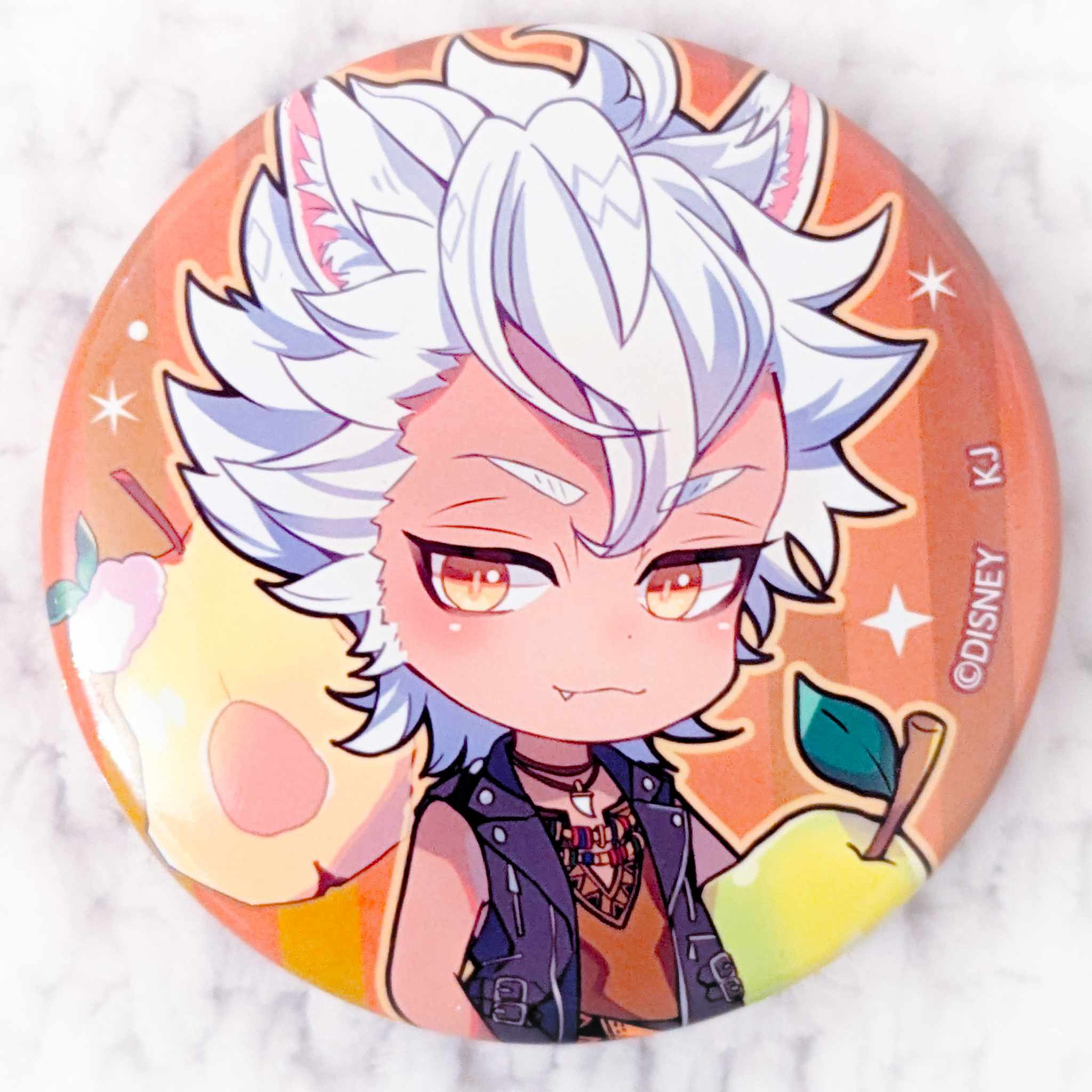 Jack Howl - Disney Twisted Wonderland Chara Peco Food x Chibi Pin Badg ...