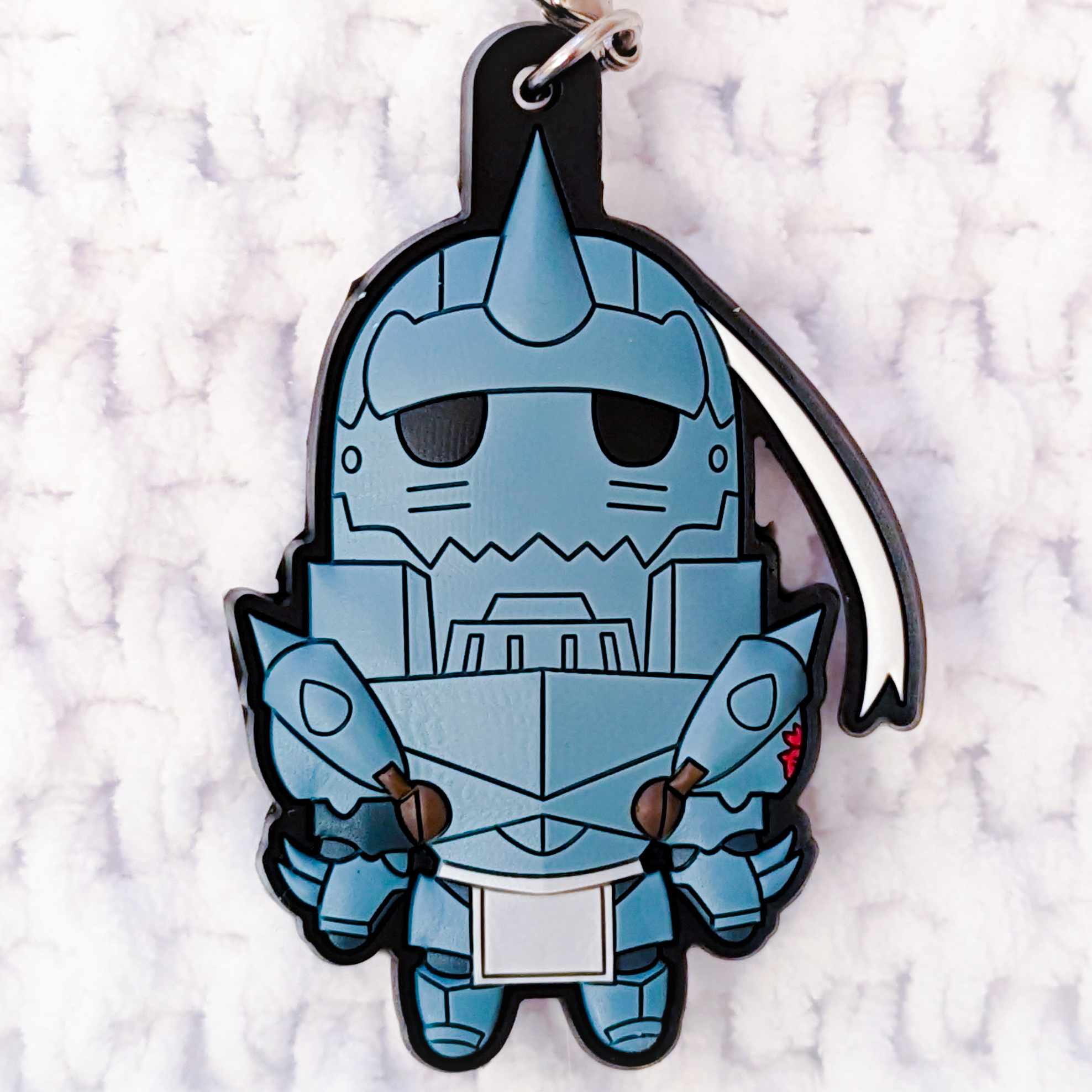 Alphonse Elric - Fullmetal Alchemist Brotherhood Anime D4 Keychain Rub ...