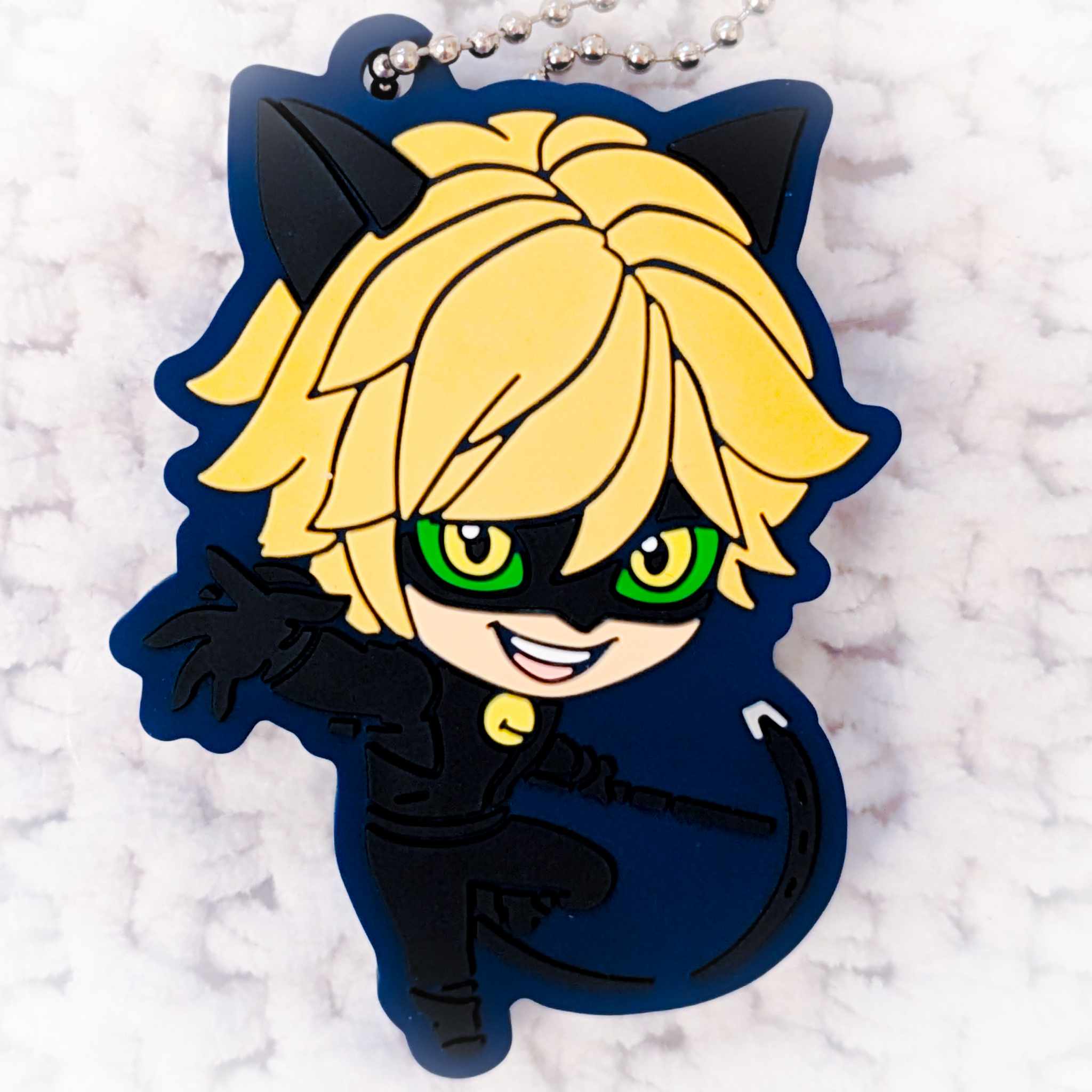 Chat Noir - Miraculous Ladybug Rubber Strap Keychain – Miokii Shop