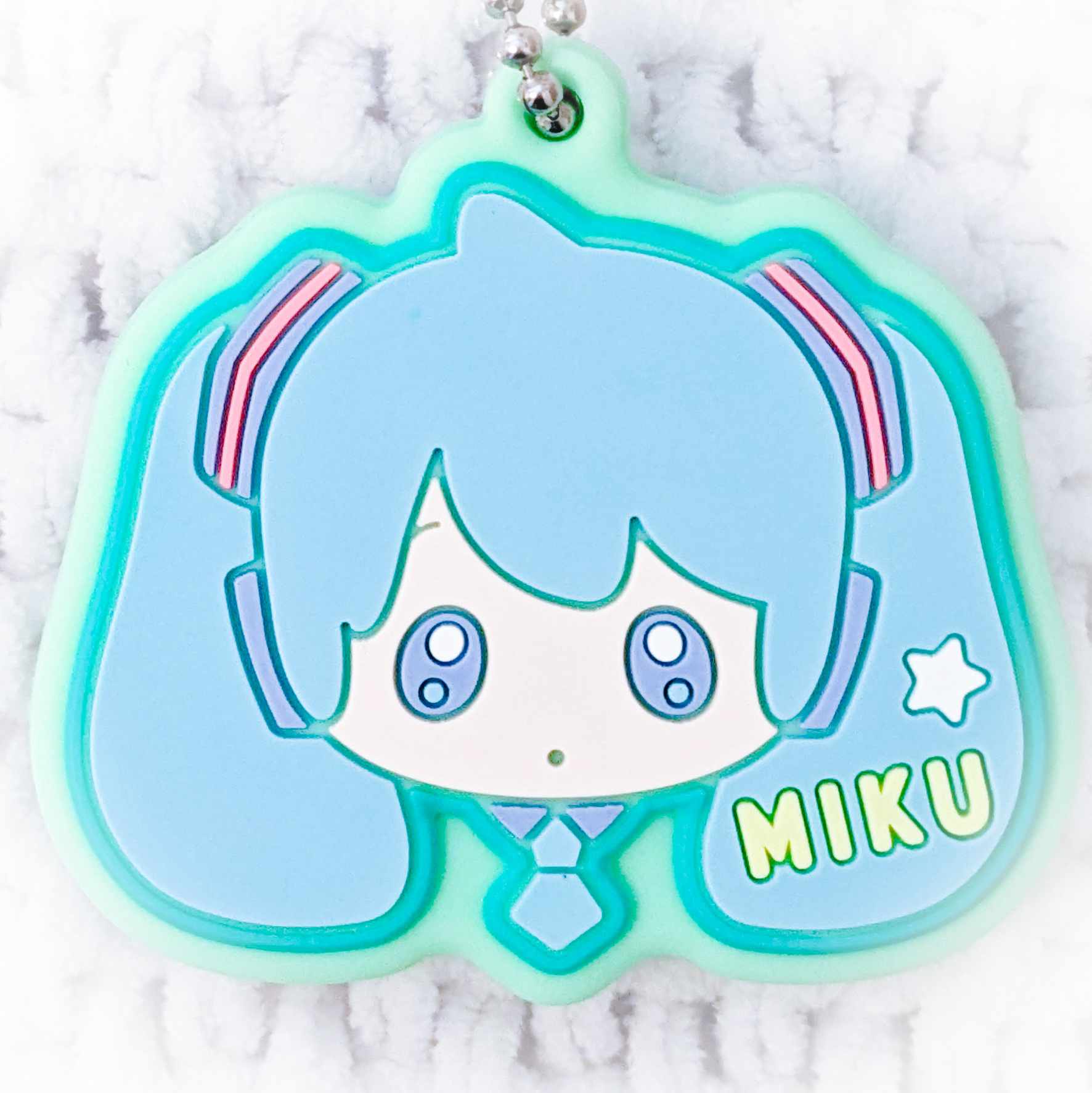 Hatsune Miku - Vocaloid Hatsune Miku Dreamy Pattern Anime Rubber Keych ...