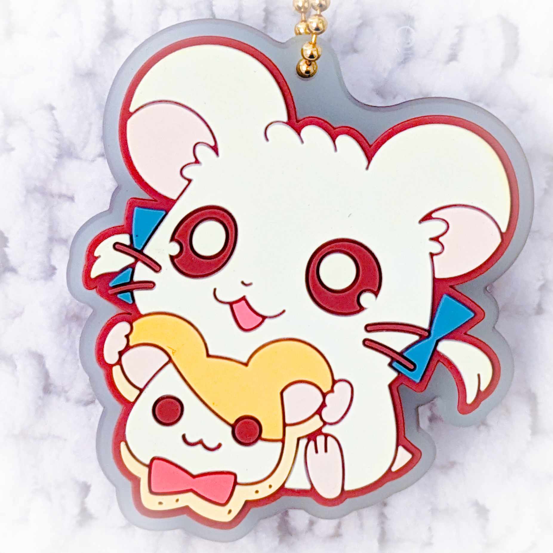 Bijou - Ribon-chan - Hamtaro Anime Ichiban Kuji Rubber Keychain ...
