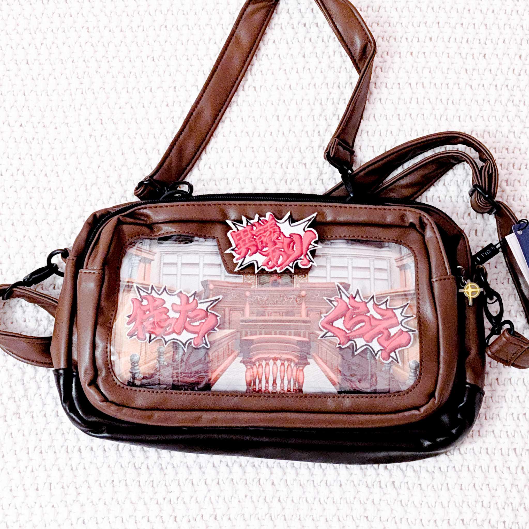 Phoenix Wright Ace Attorney Court Room Themed Bag Purse w/ Embroidered ...