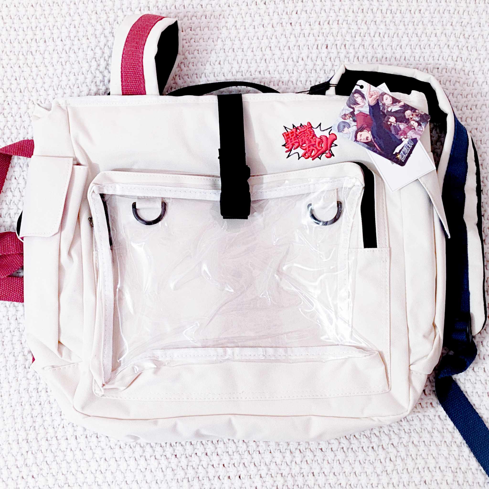 Phoenix Wright Ace Attorney Themed Clear Window Ita Bag Backpack ...