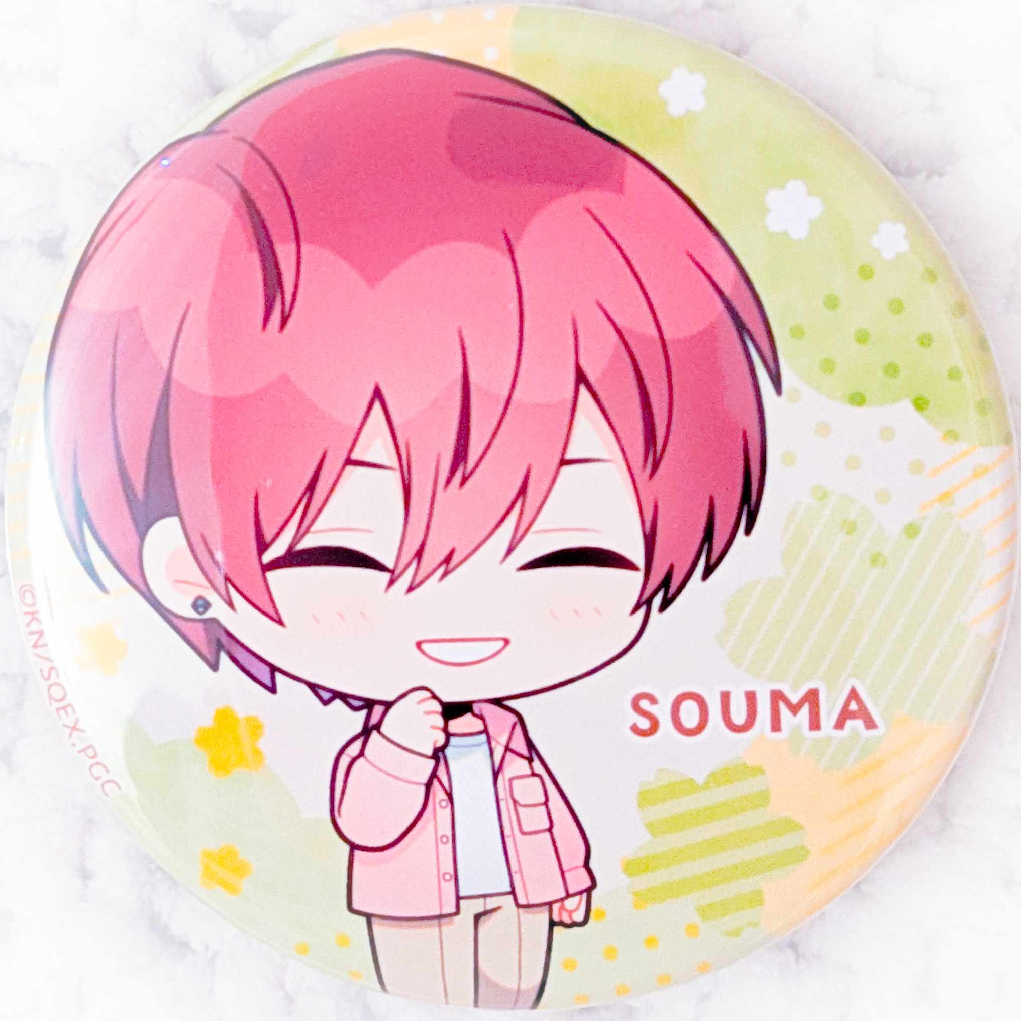 Shiki Souma - Play It Cool, Guys Anime Chibi Pin Badge Button – Miokii Shop