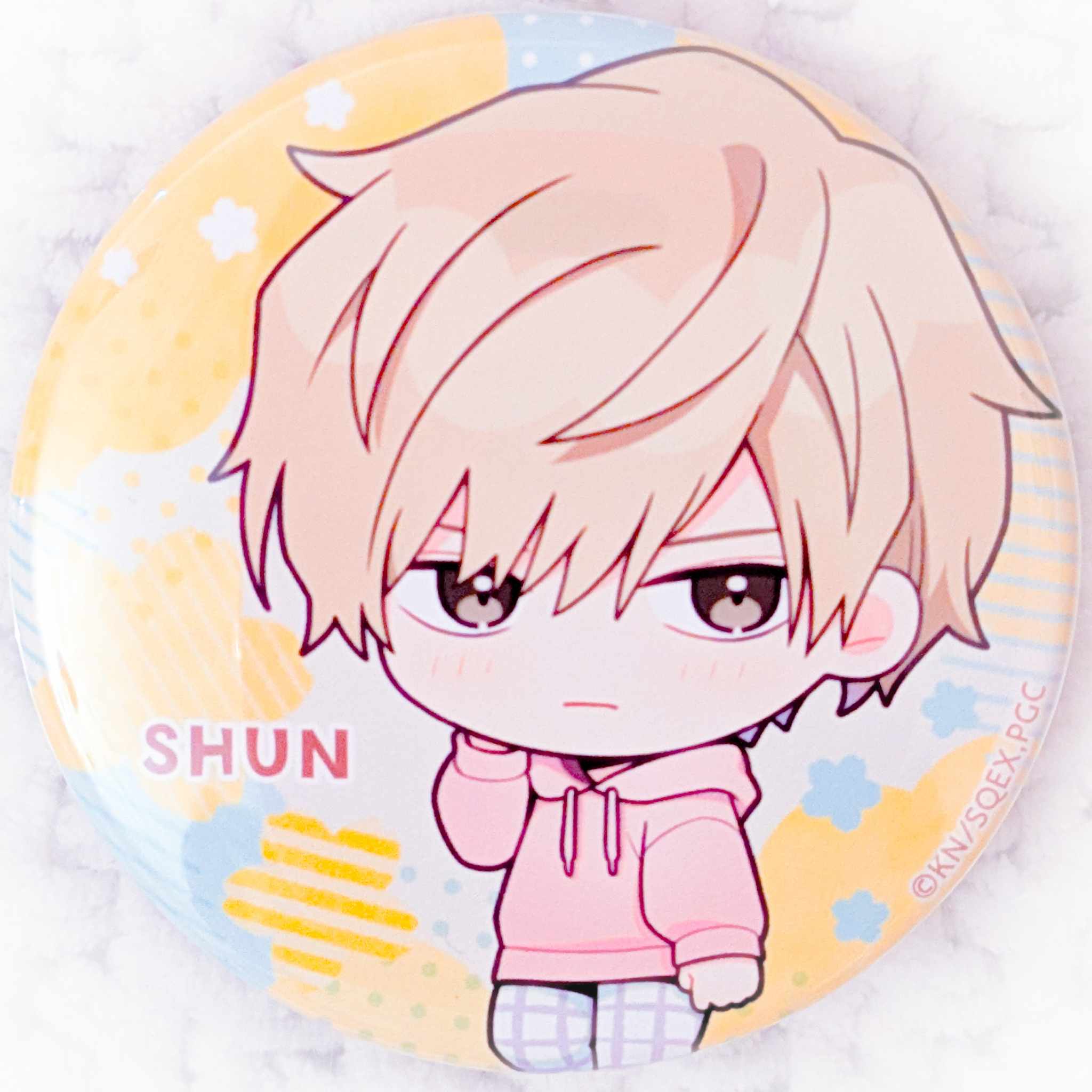 Futami Shun - Play It Cool, Guys Anime Chibi Pin Badge Button – Miokii Shop
