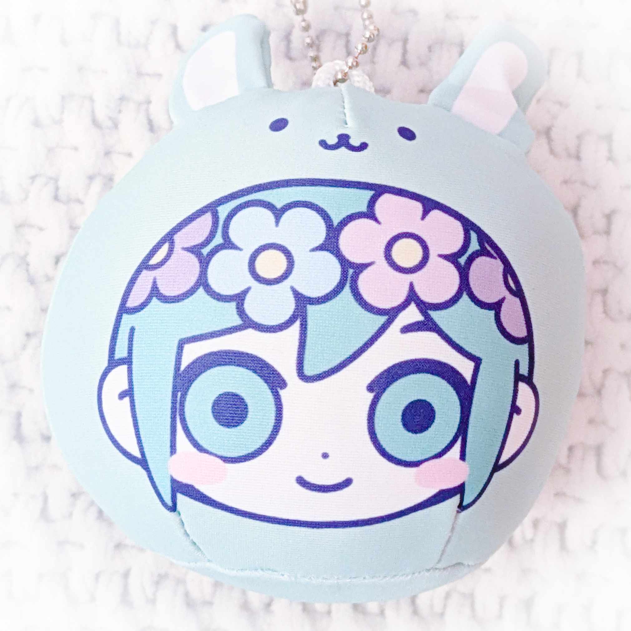 Basil - OMORI x Tree Village Cafe Omocat Round Plush Keychain – Miokii Shop