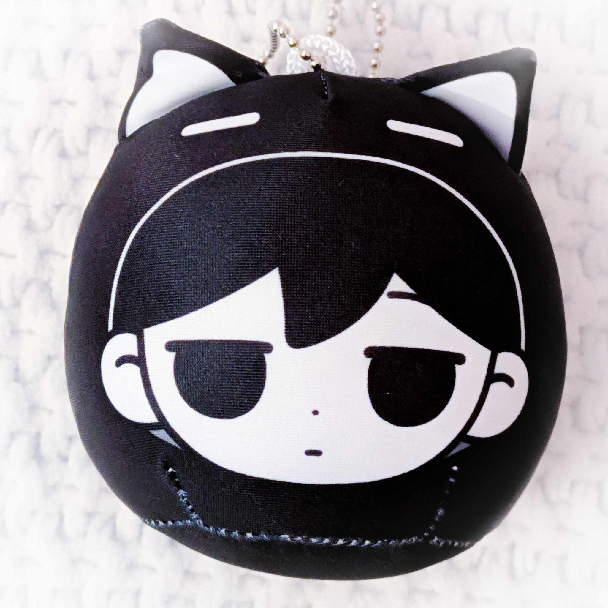Omori Sunny - OMORI x Tree Village Cafe Omocat Round Plush Keychain ...