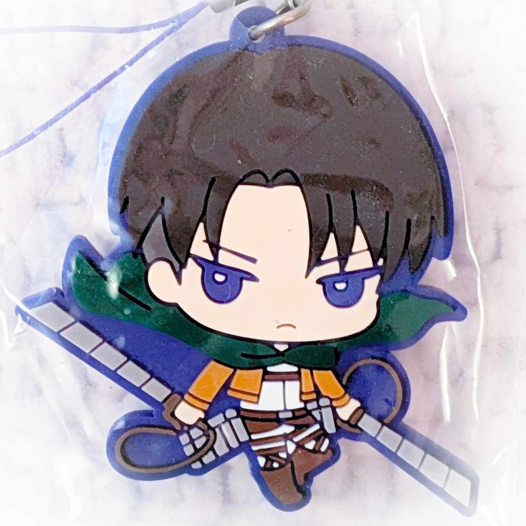 Levi Ackerman - Attack on Titan Anime Keychain Rubber Strap – Miokii Shop
