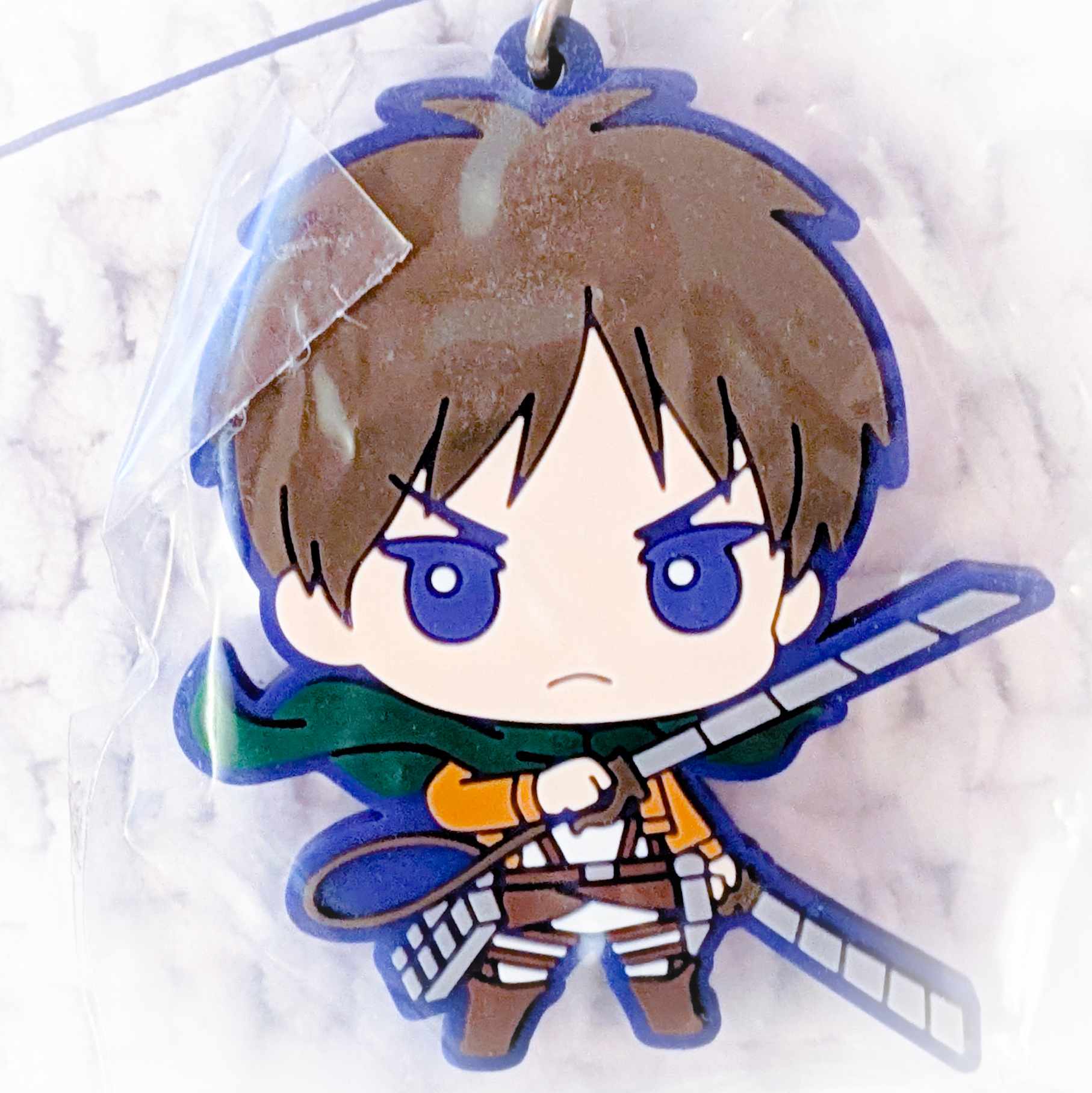 Eren Yeager - Attack on Titan Anime Keychain Rubber Strap – Miokii Shop