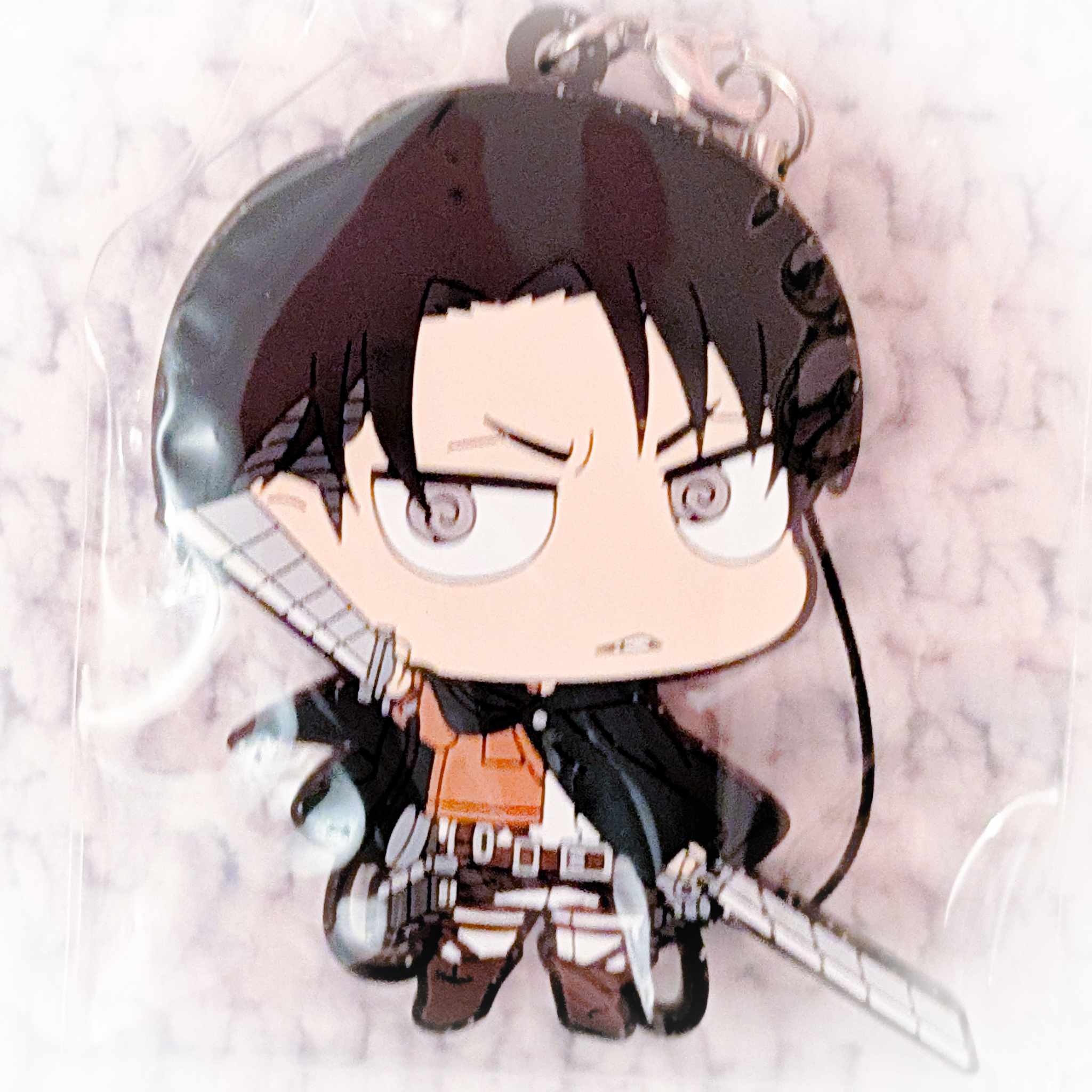 Levi Ackerman - Attack on Titan Anime Glitter Rubber Strap – Miokii Shop