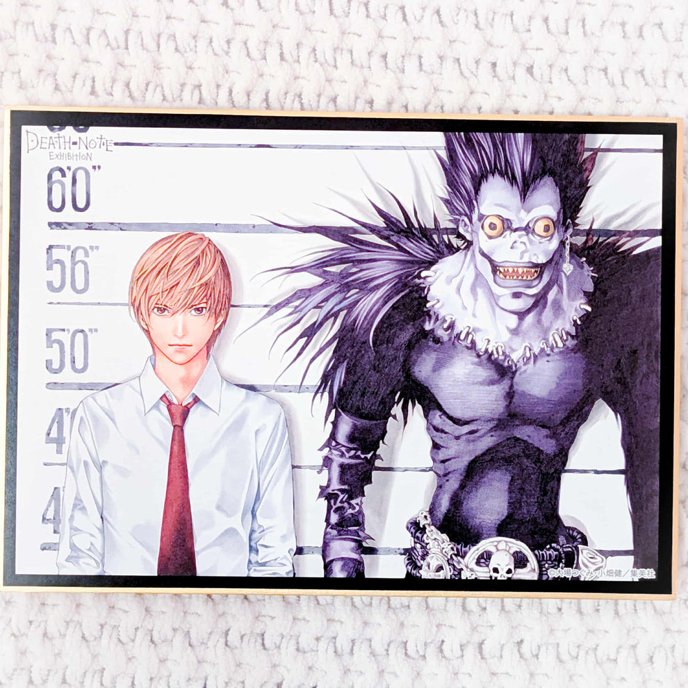 Light Yagami & Ryuk - Death Note Exhibition Manga Art Shikishi Board ...