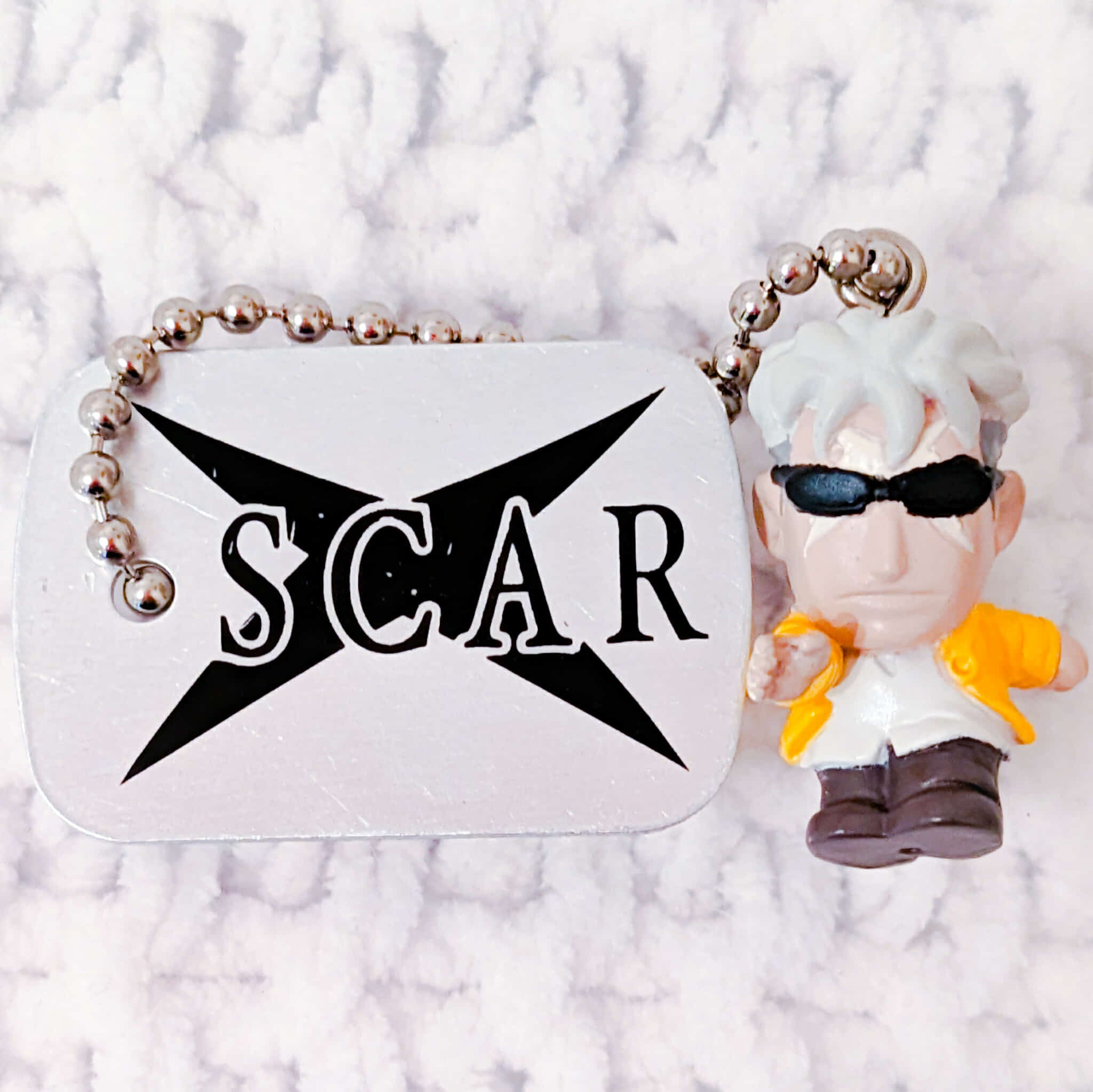 Scar - Fullmetal Alchemist Dog Tag Style Figure Keychain – Miokii Shop