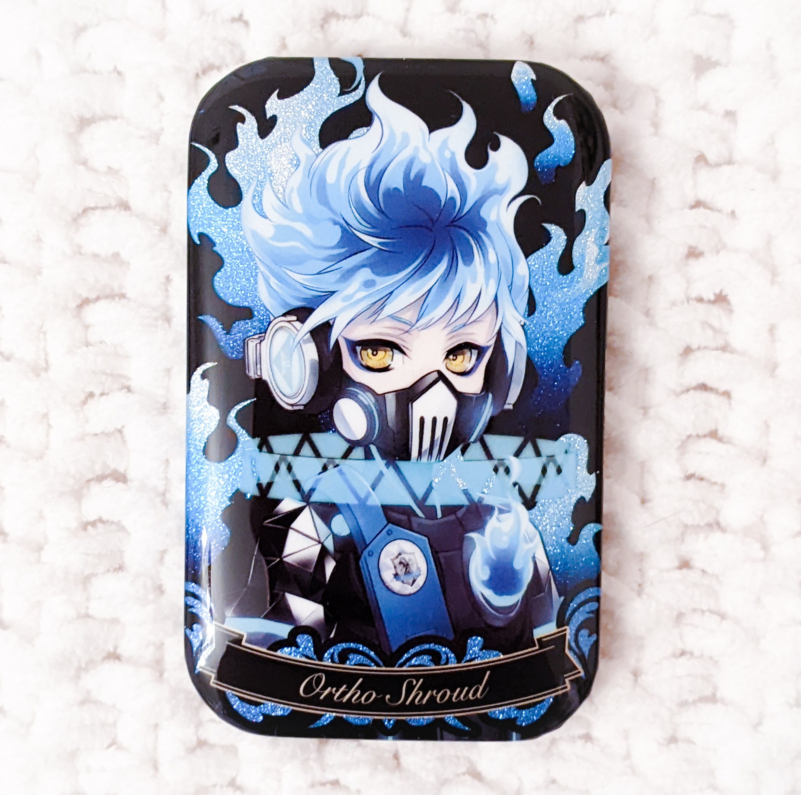 Ortho Shroud Disney Twisted Wonderland Anime Glitter Can Badge Pin But ...